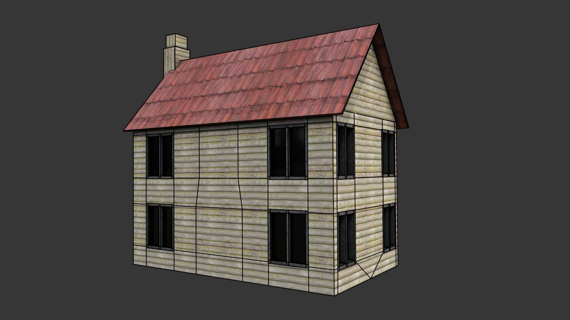 3D Game Ready Low Poly House 1 model - TurboSquid 1736068
