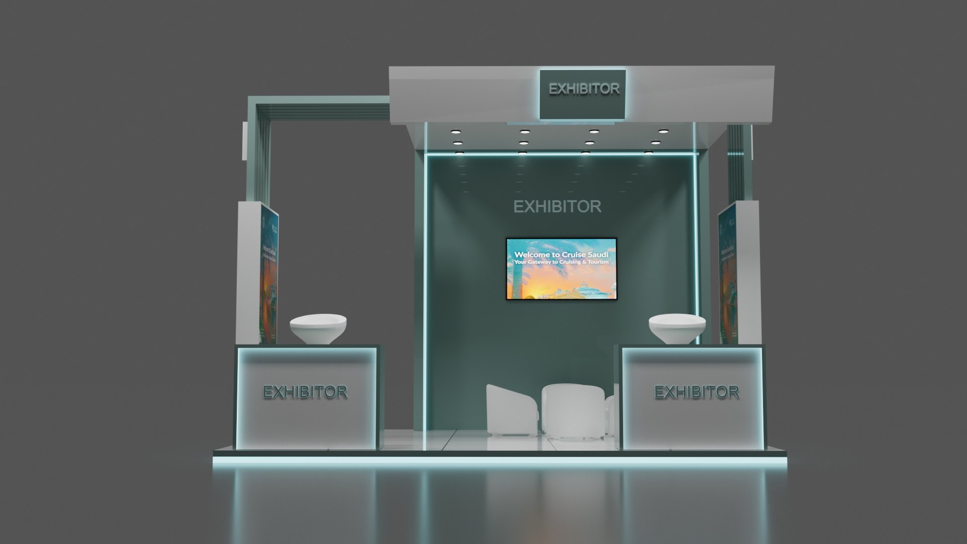 Exhibition Booth Model - TurboSquid 2220634