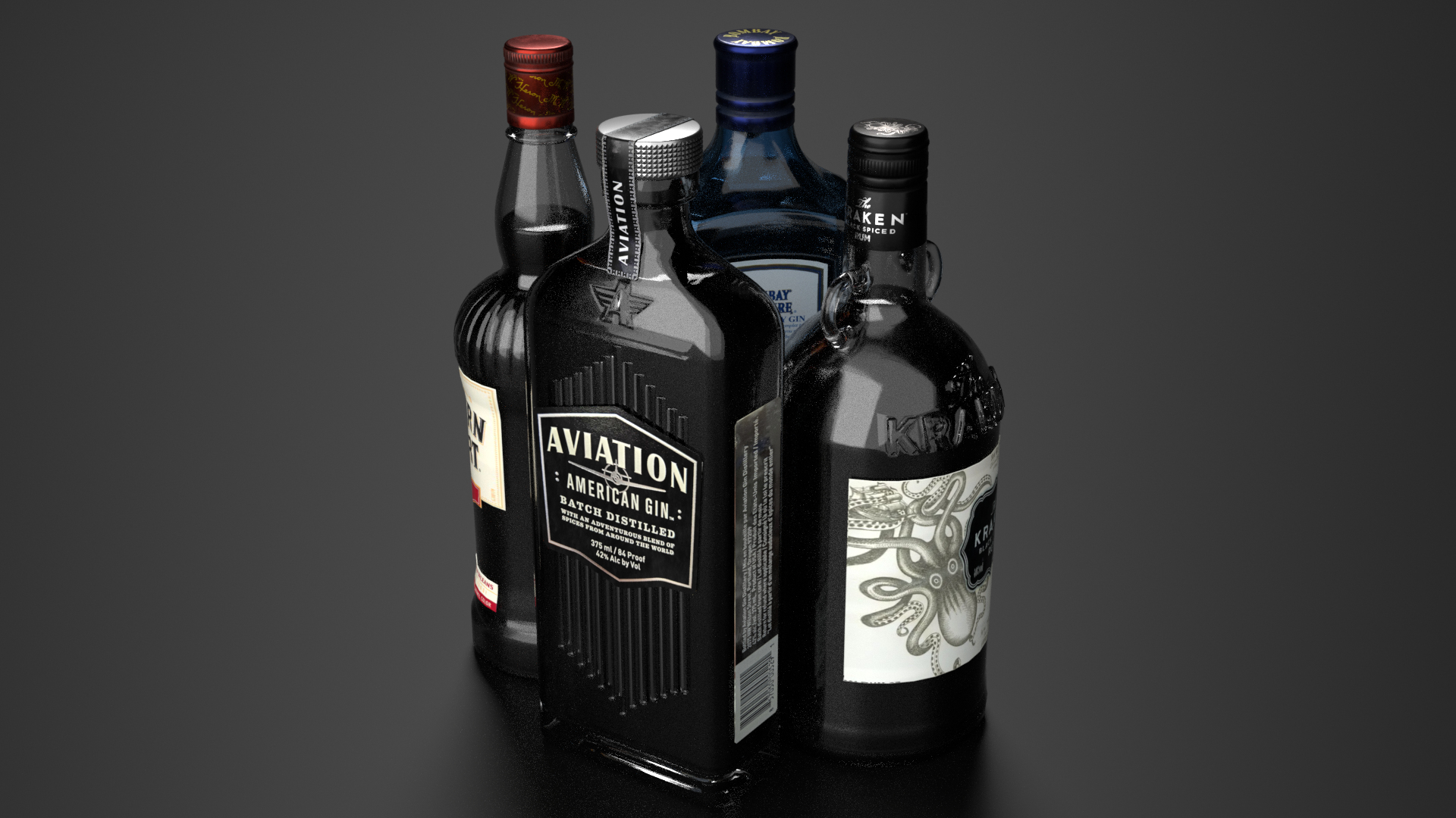 3D Alcohol Liquor Bottle Collection 57 Bottles - TurboSquid 2284982