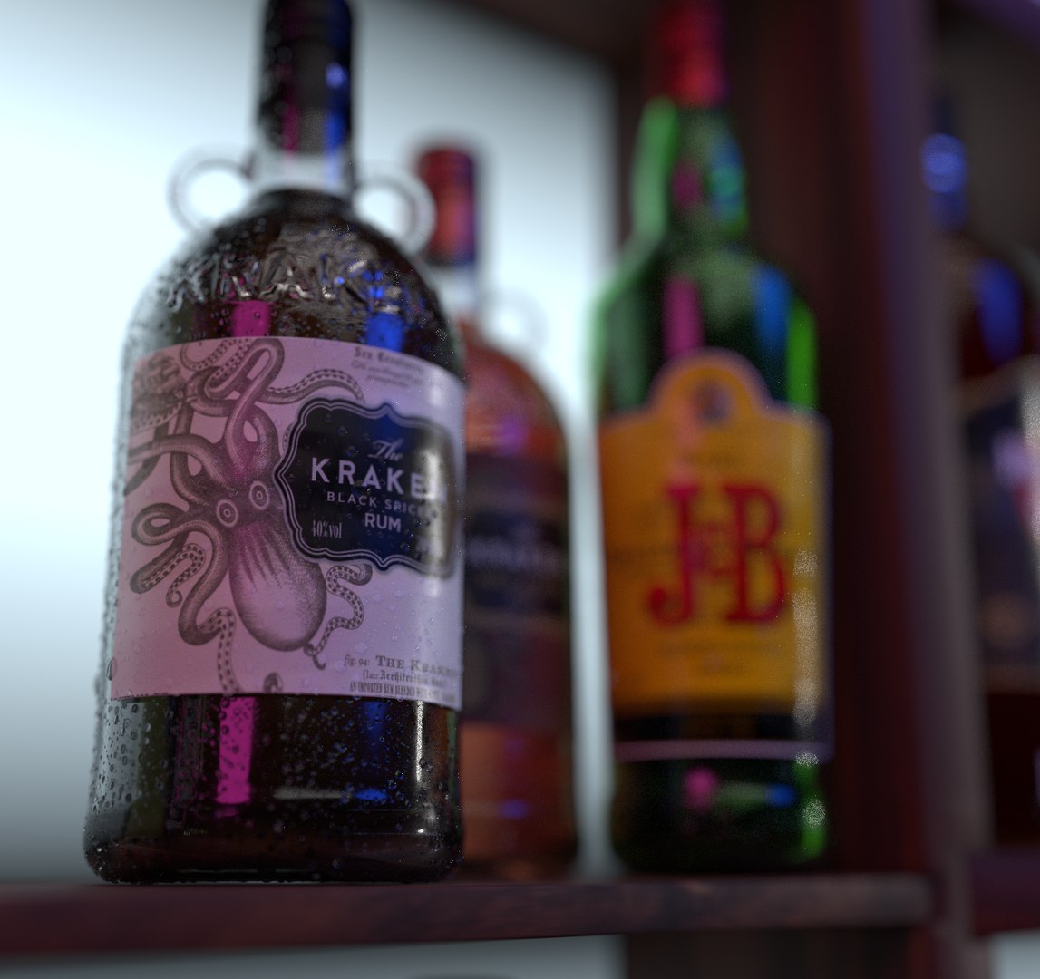 3D Alcohol Liquor Bottle Collection 57 Bottles - TurboSquid 2284982