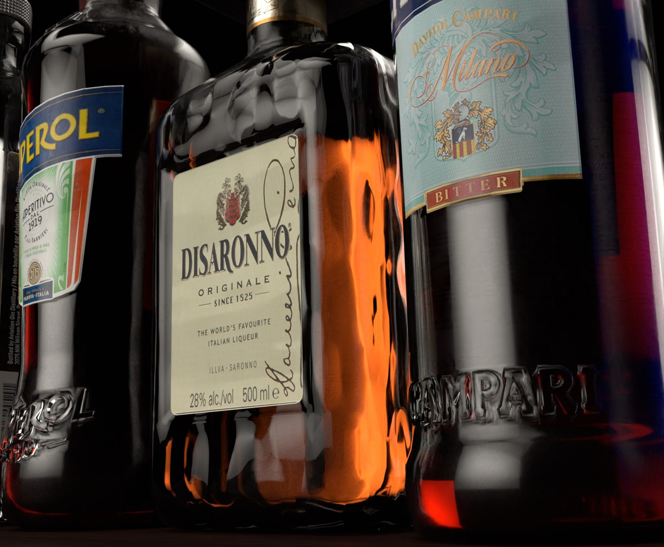 3D Alcohol Liquor Bottle Collection 57 Bottles - TurboSquid 2284982