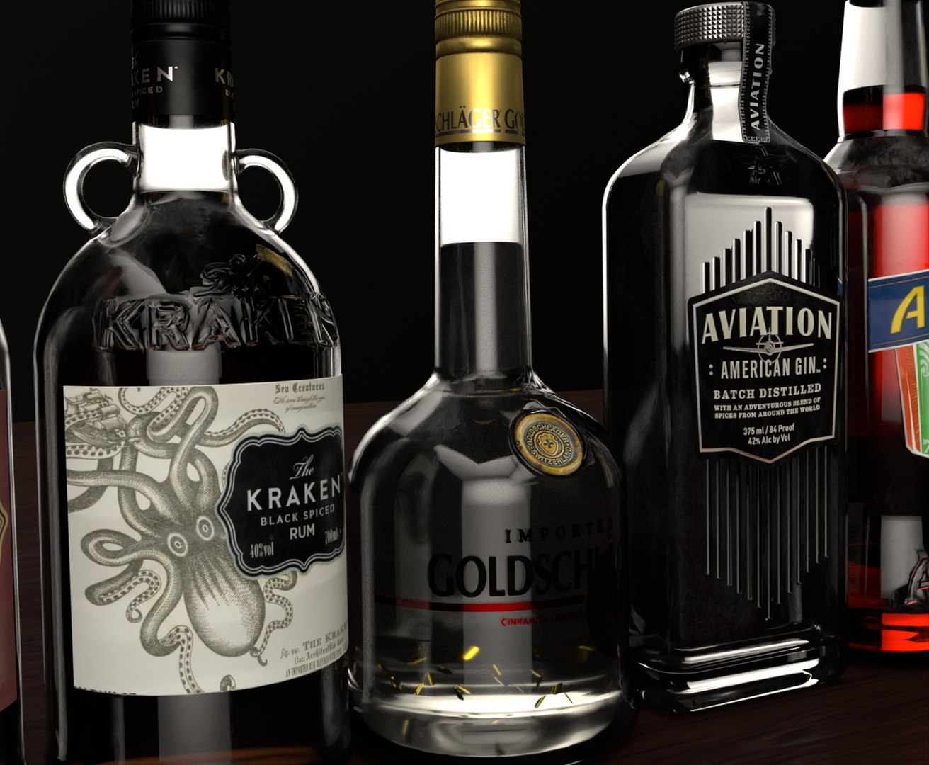 3D Alcohol Liquor Bottle Collection 57 Bottles - TurboSquid 2284982
