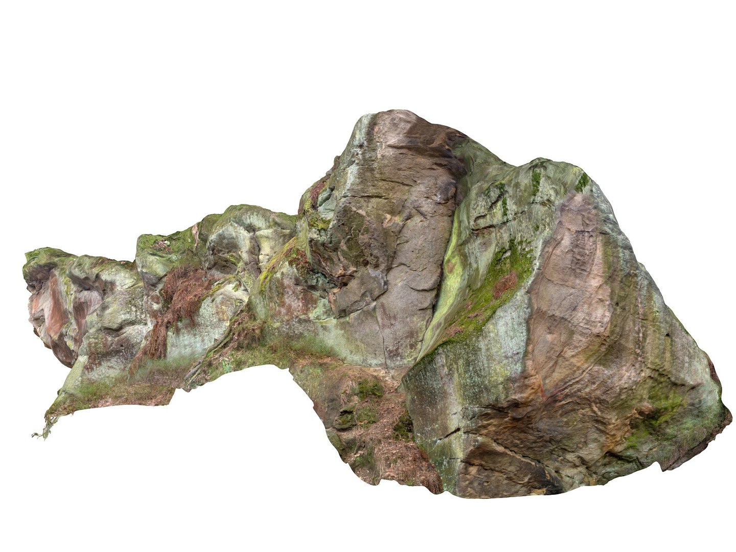 rock cliff wall 16k obj