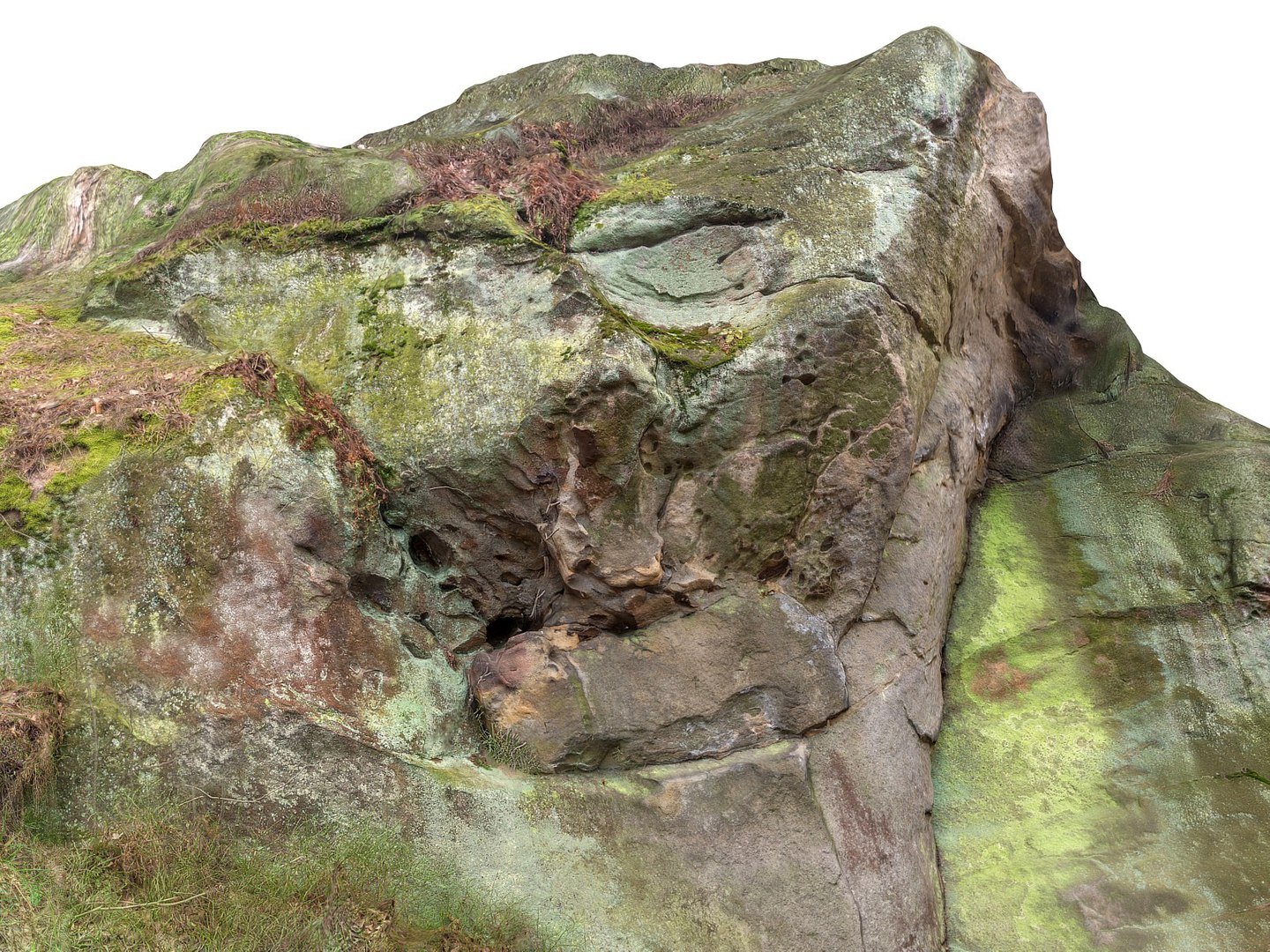 rock cliff wall 16k obj