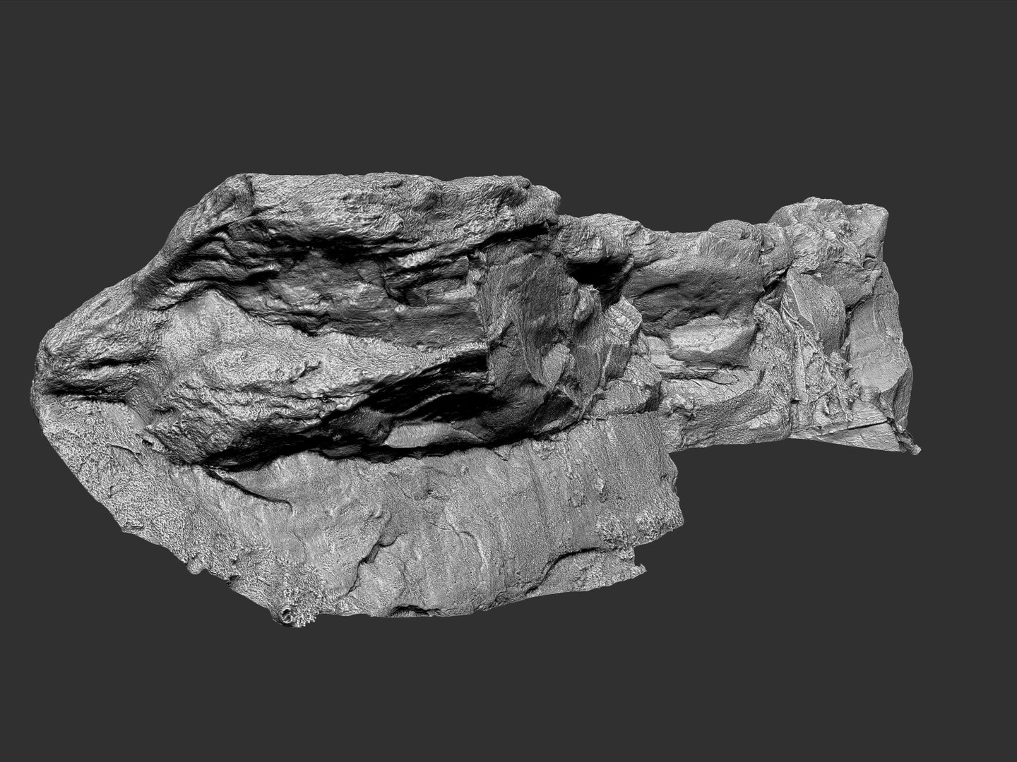 rock cliff wall 16k obj