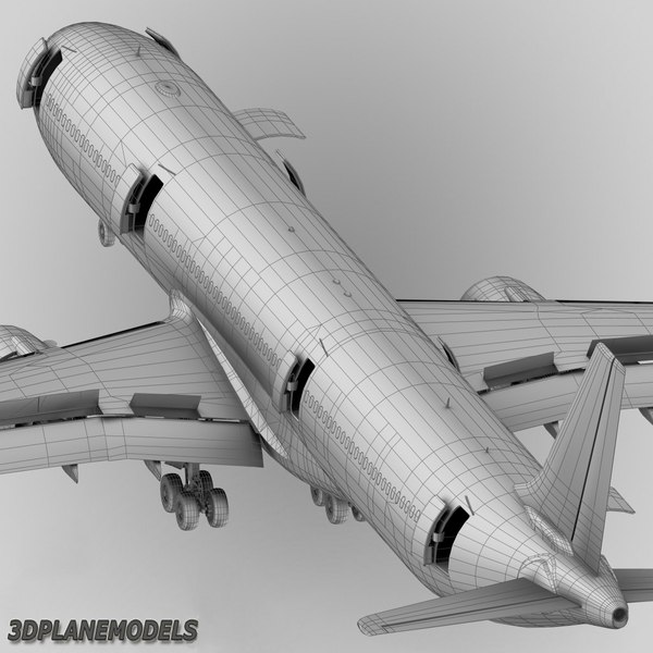 3d airbus a340-500 model