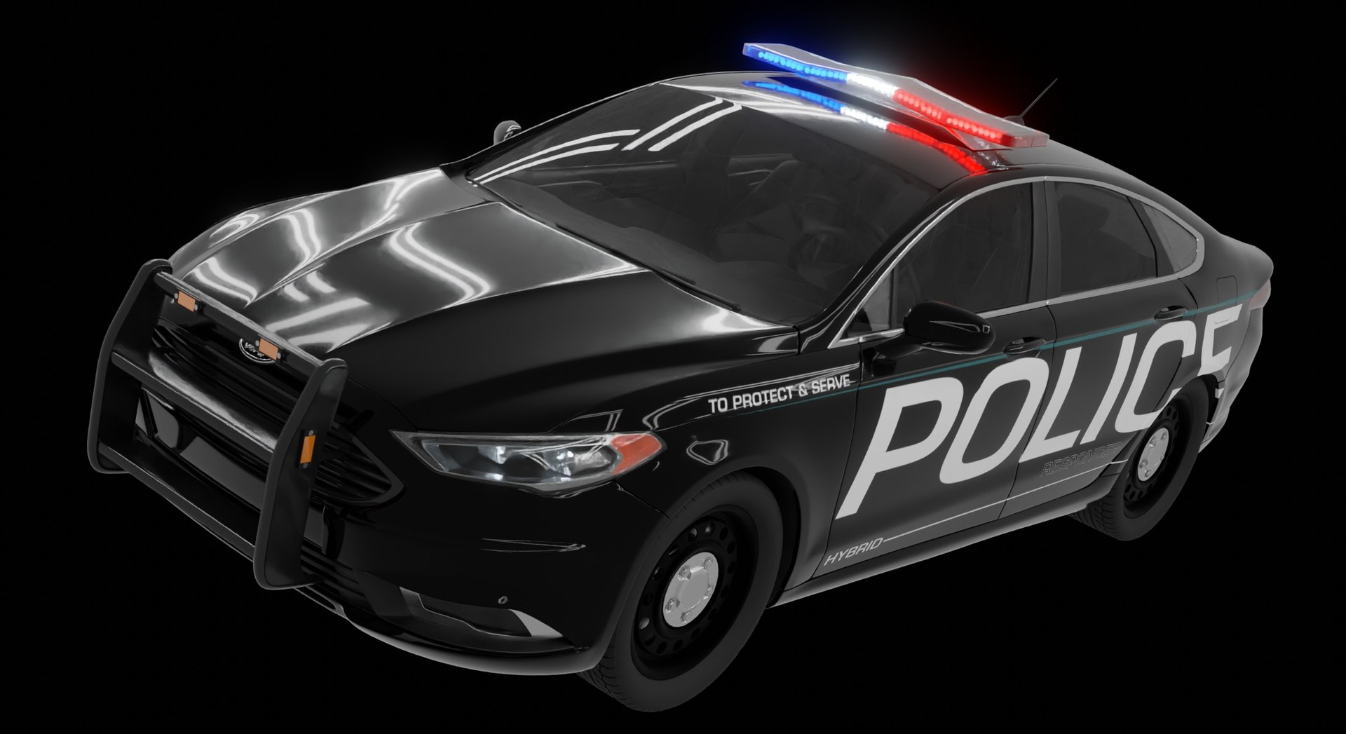 Police Car Ford Model - TurboSquid 2224685