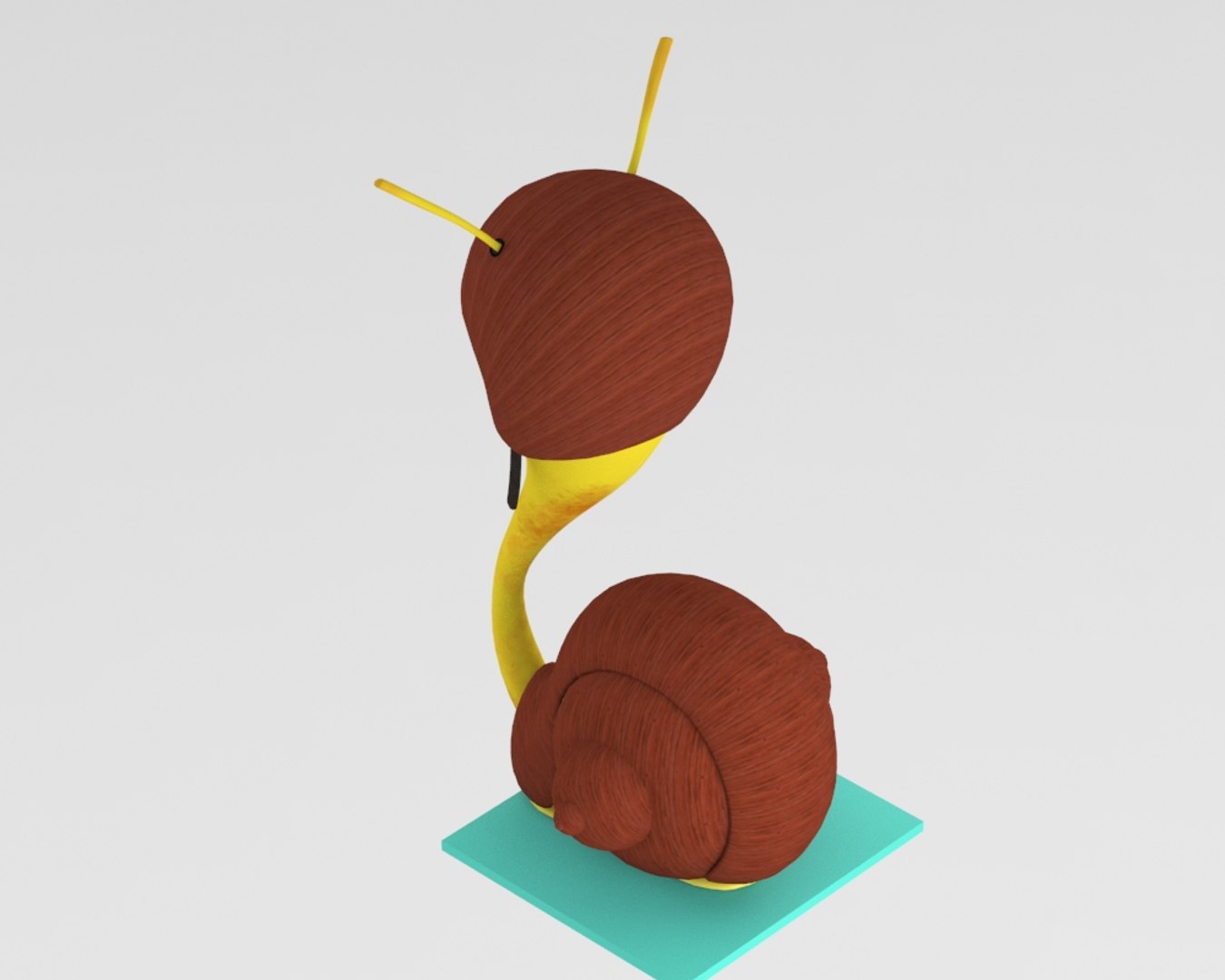 3D Cartoon Snail Model - TurboSquid 1389095
