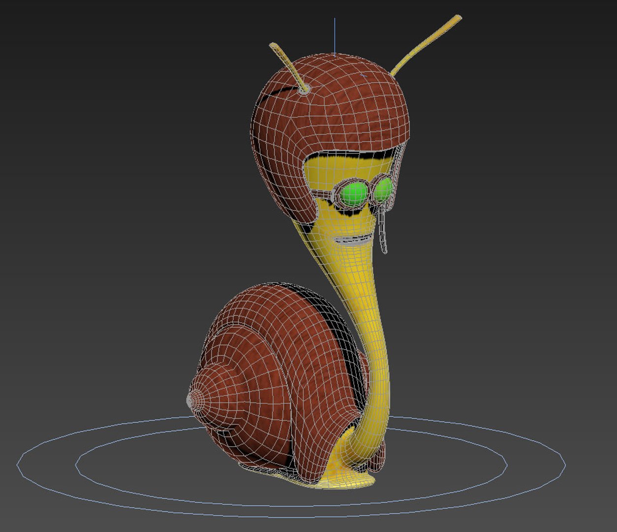 3D Cartoon Snail Model - TurboSquid 1389095