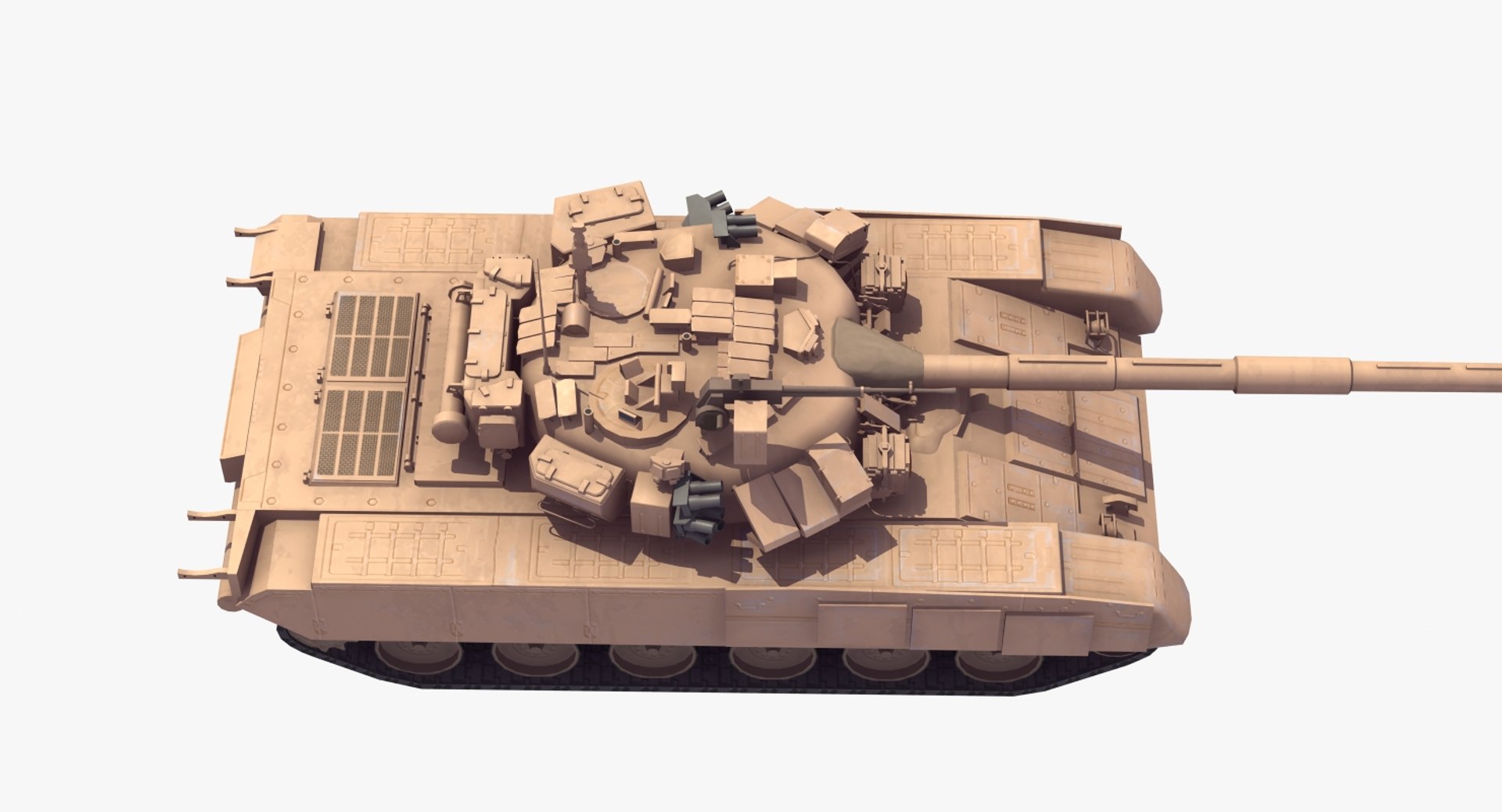 T90a Battle Tank 3d Model