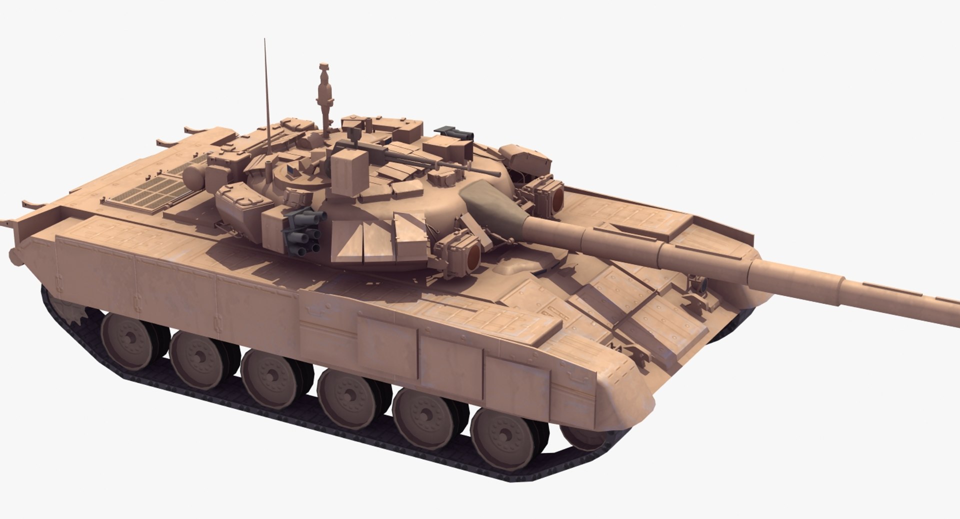 T90a Battle Tank 3d Model