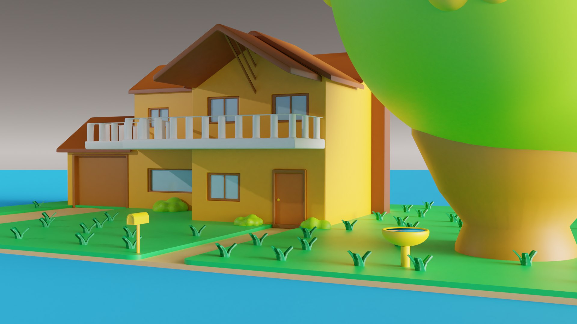 3D model Cartoon house - TurboSquid 1747452