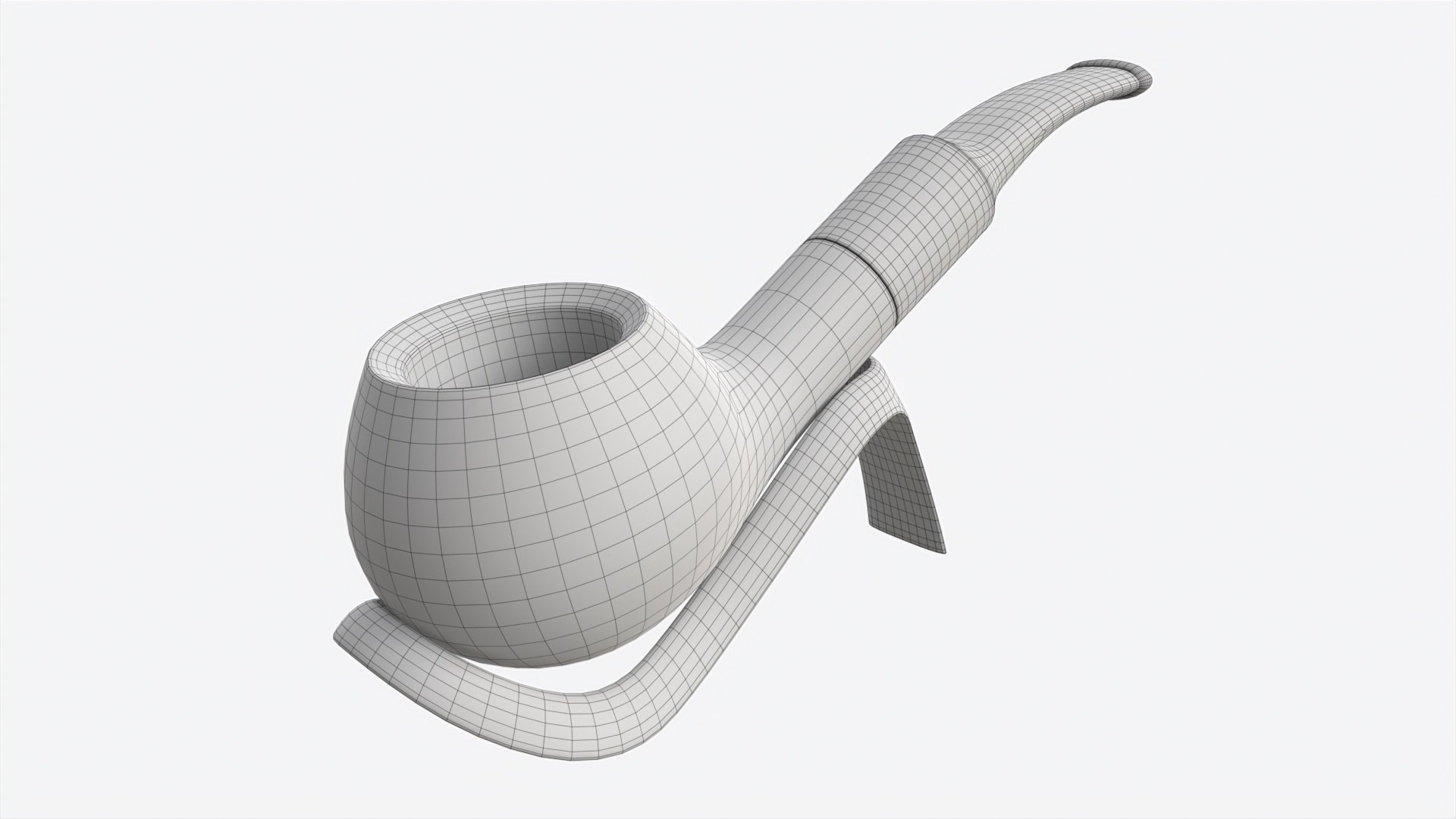 3D Smoking Pipe Bent Briar Wood 02 Model - TurboSquid 2073700