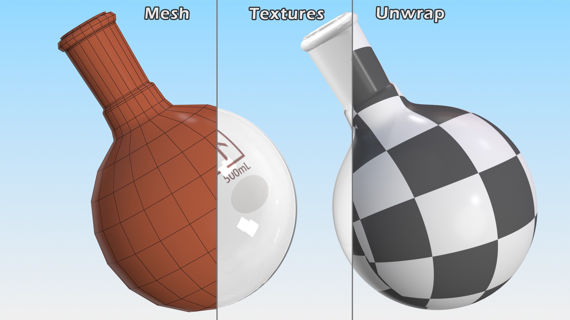 3D Round Bottom Receiving Flask model - TurboSquid 1902161