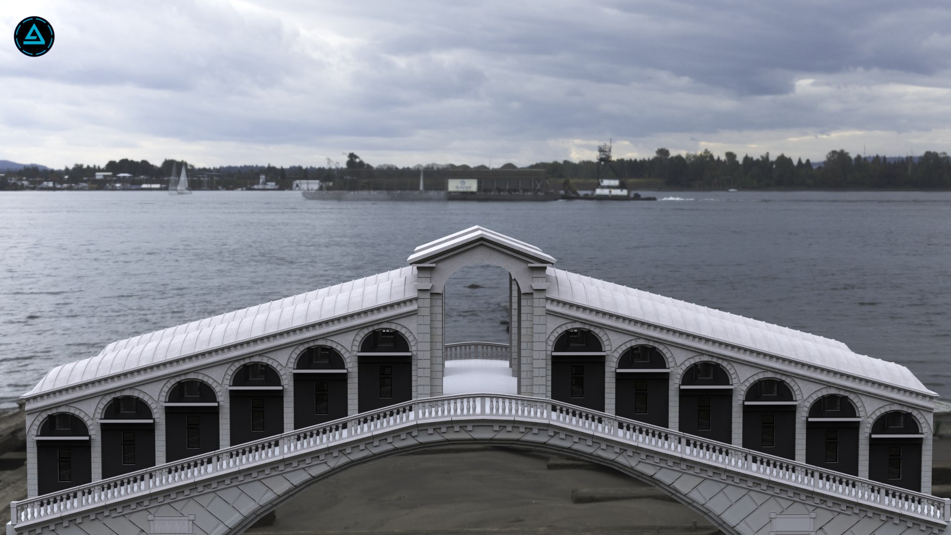 Stone Arch Bridge 3D Model - TurboSquid 1926019