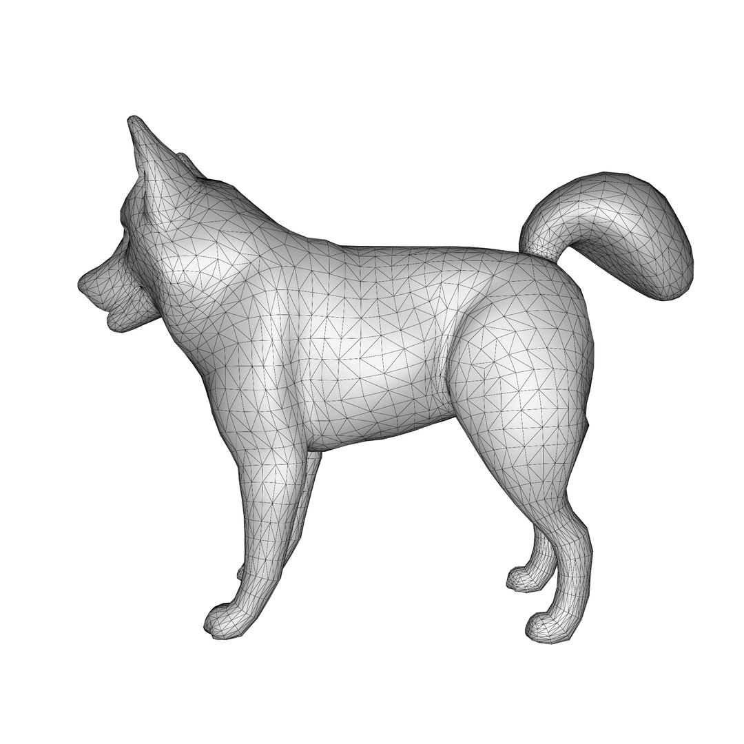 Loyal Stylized Siberian Husky 3D Model - TurboSquid 2324763