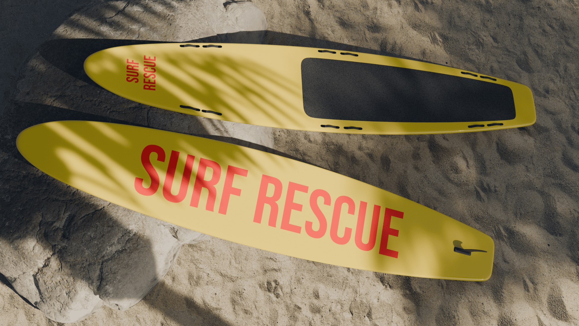 3D Rescue Surfboard For Aquatic Operations Model - TurboSquid 2302747