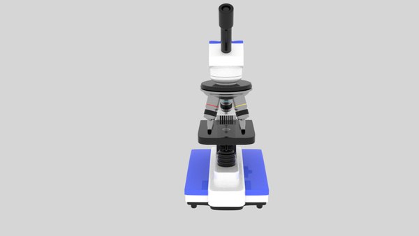 3d microscope lab equipment model