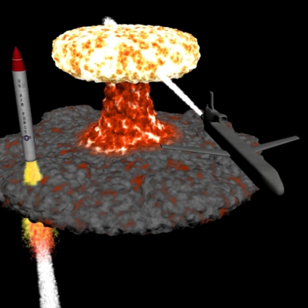Nuclear Missile 3d Model