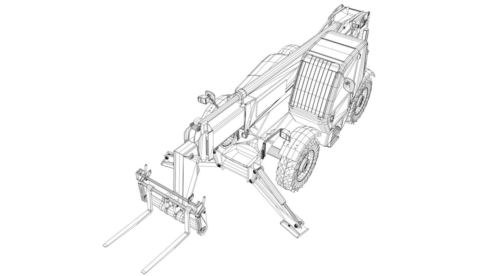 3D JCB Telehandler - TurboSquid 2203984
