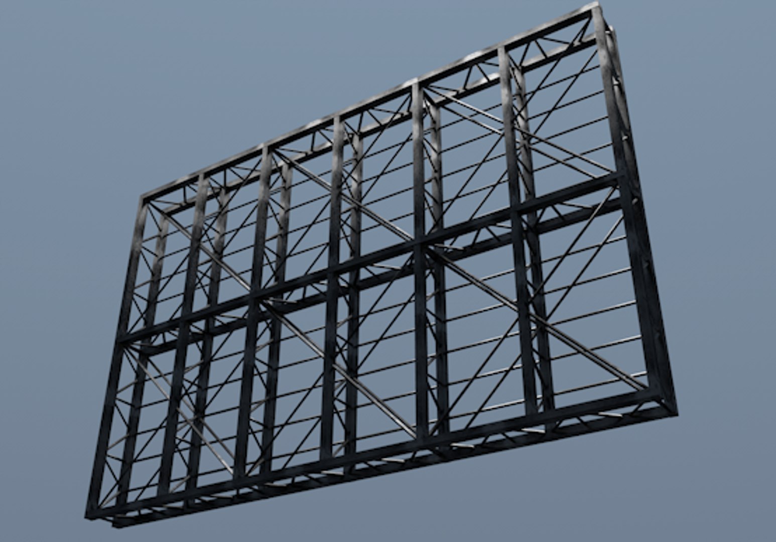 3d Obj Scaffolding Wall