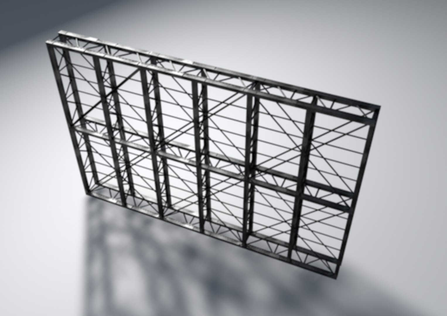 3d Obj Scaffolding Wall