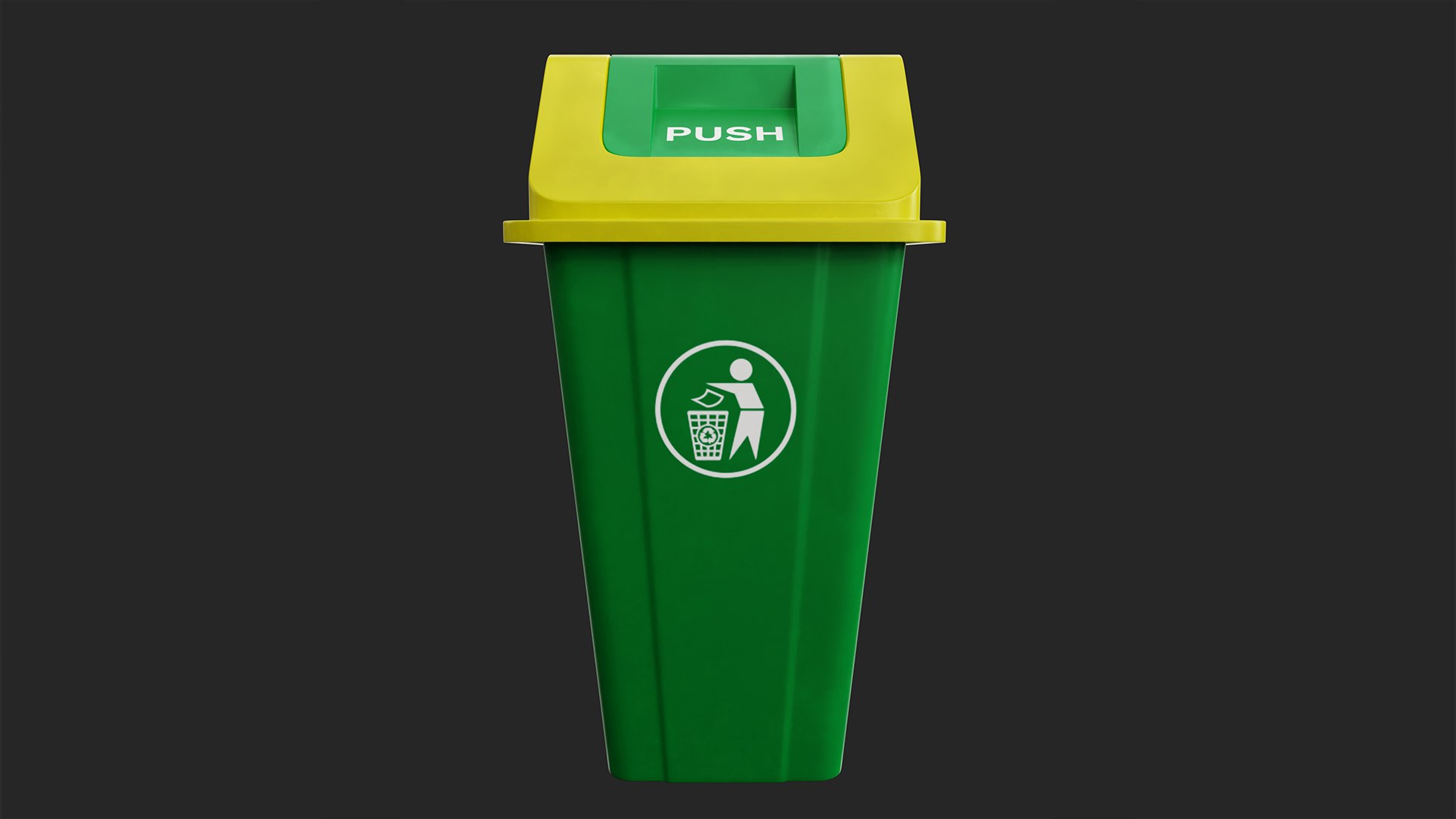 3D Swing Dustbin - TurboSquid 2288789