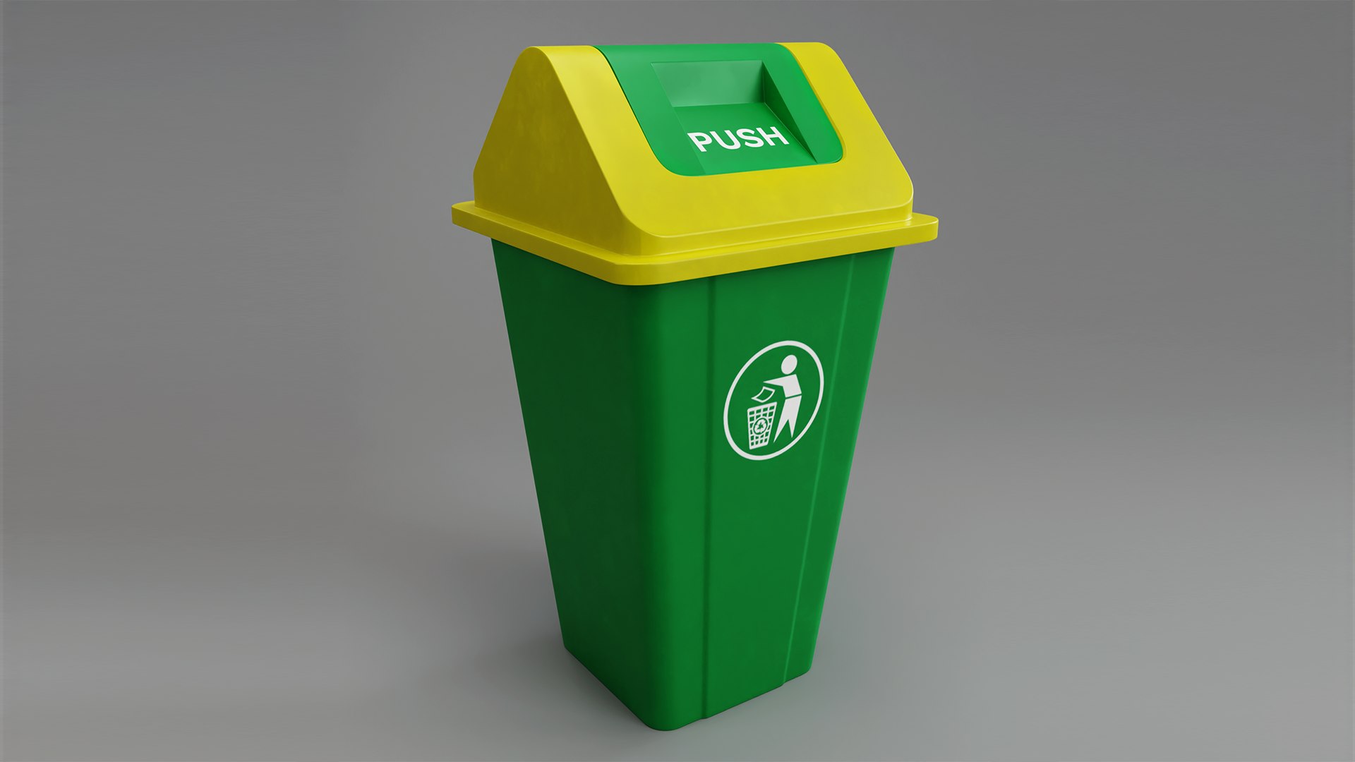 3D Swing Dustbin - TurboSquid 2288789