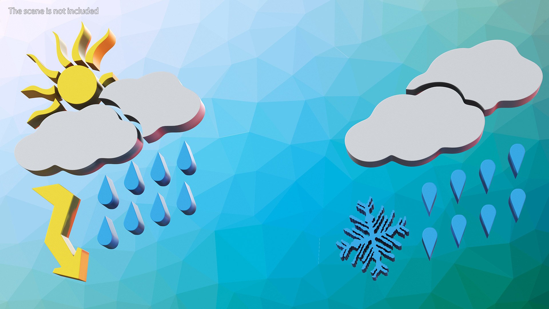 3D Model Meteorology Symbols Set - TurboSquid 2083869