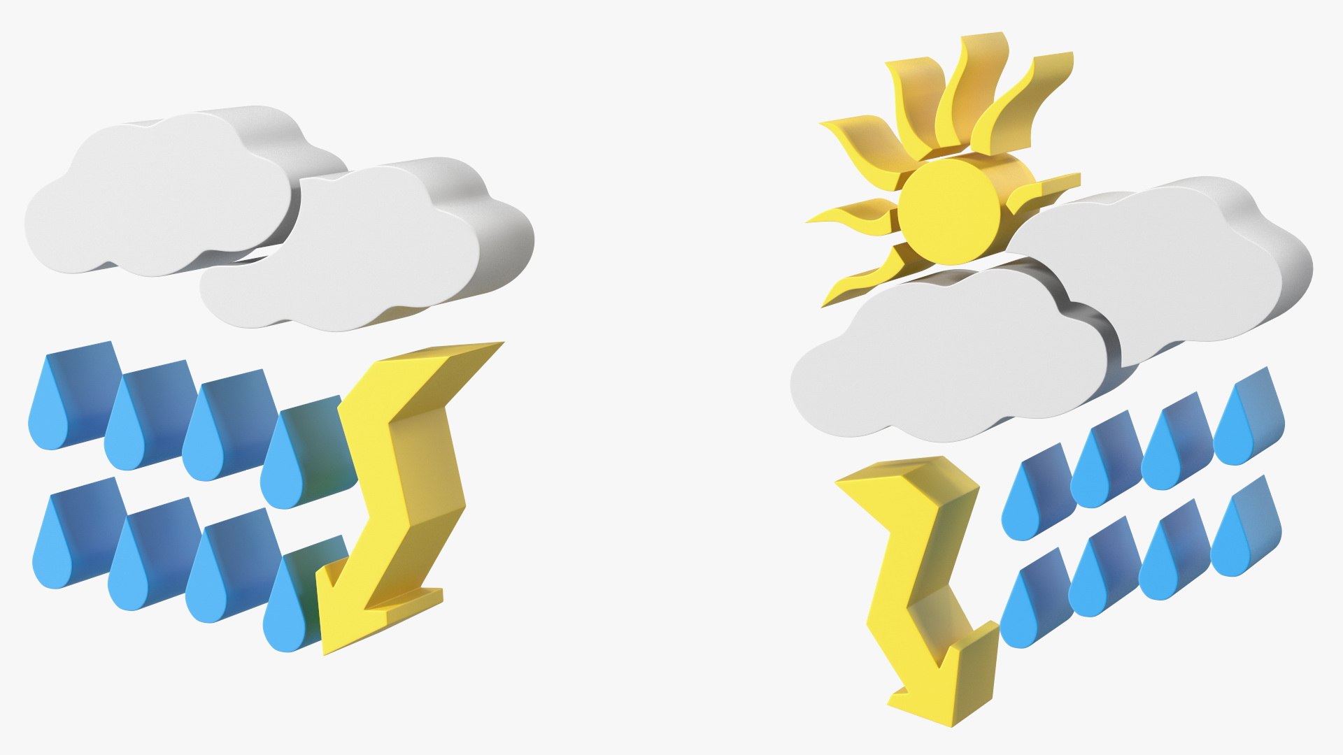 3D Model Meteorology Symbols Set - TurboSquid 2083869