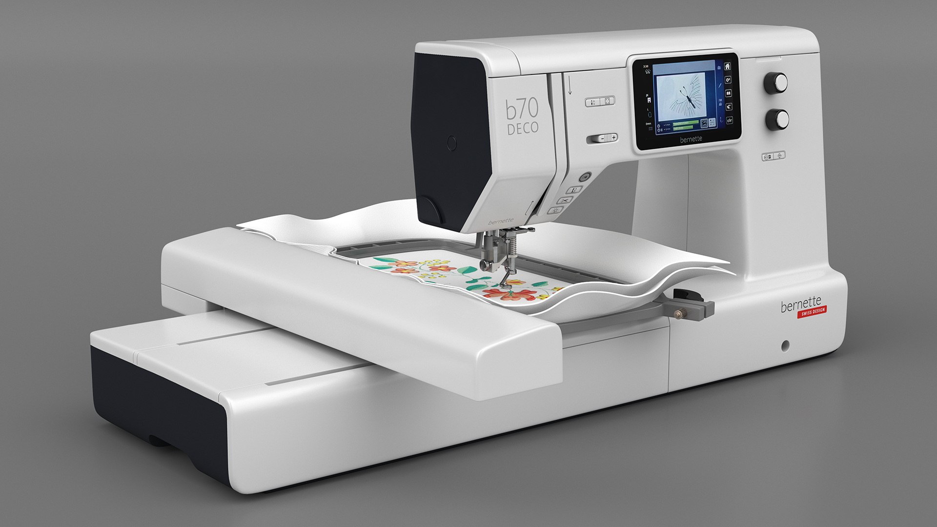 Sewing Machine Bernette B70 Deco Screen On 3D Model - TurboSquid 2192788