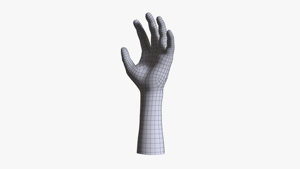 Human Hand Basemesh model - TurboSquid 1716534