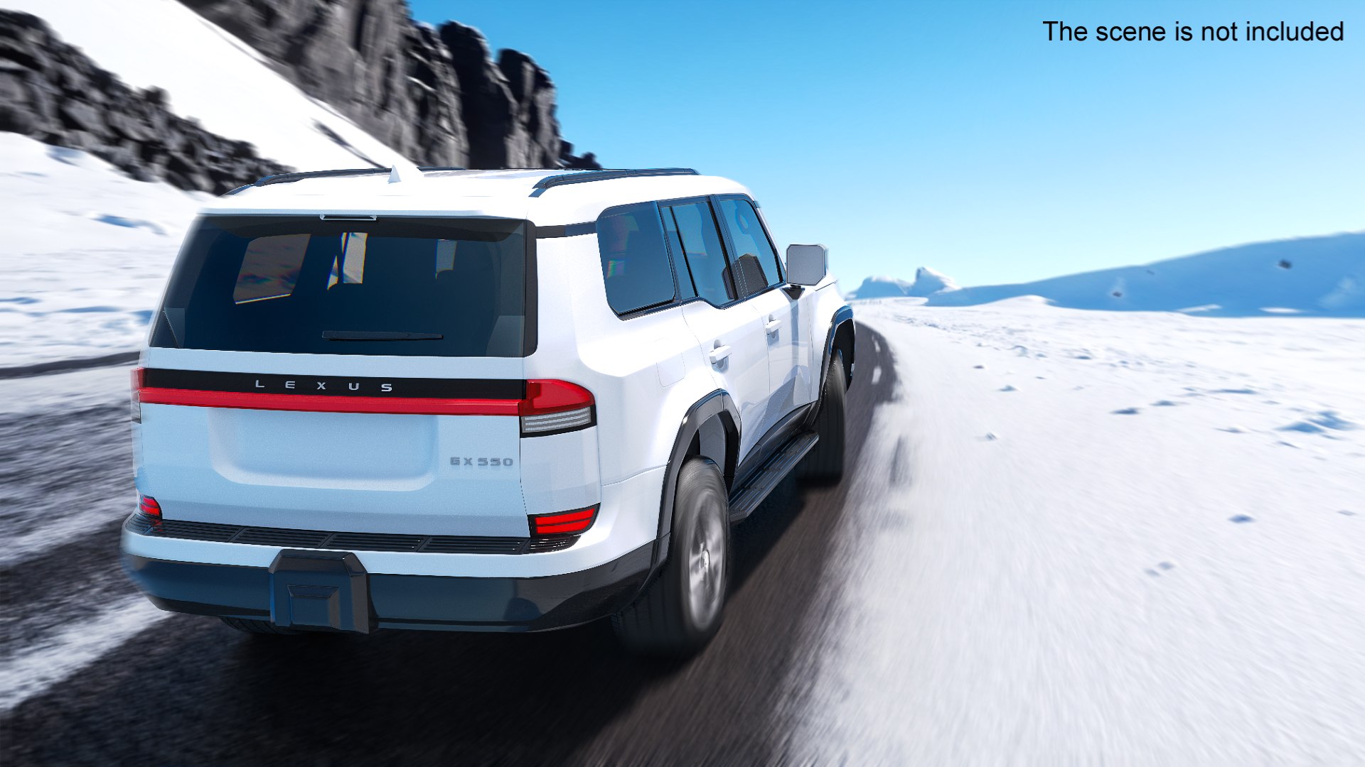 Lexus GX 550 SUV Eminent White Pearl 3D Model - TurboSquid 2327230