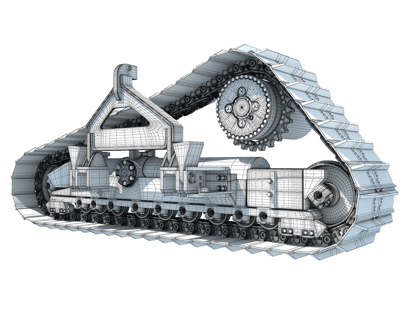 3D Excavator Track Model - TurboSquid 1390376