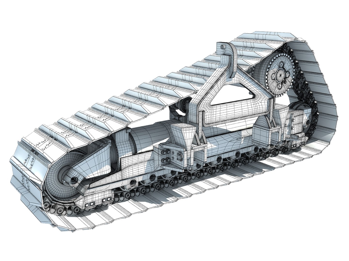 3D Excavator Track Model - TurboSquid 1390376