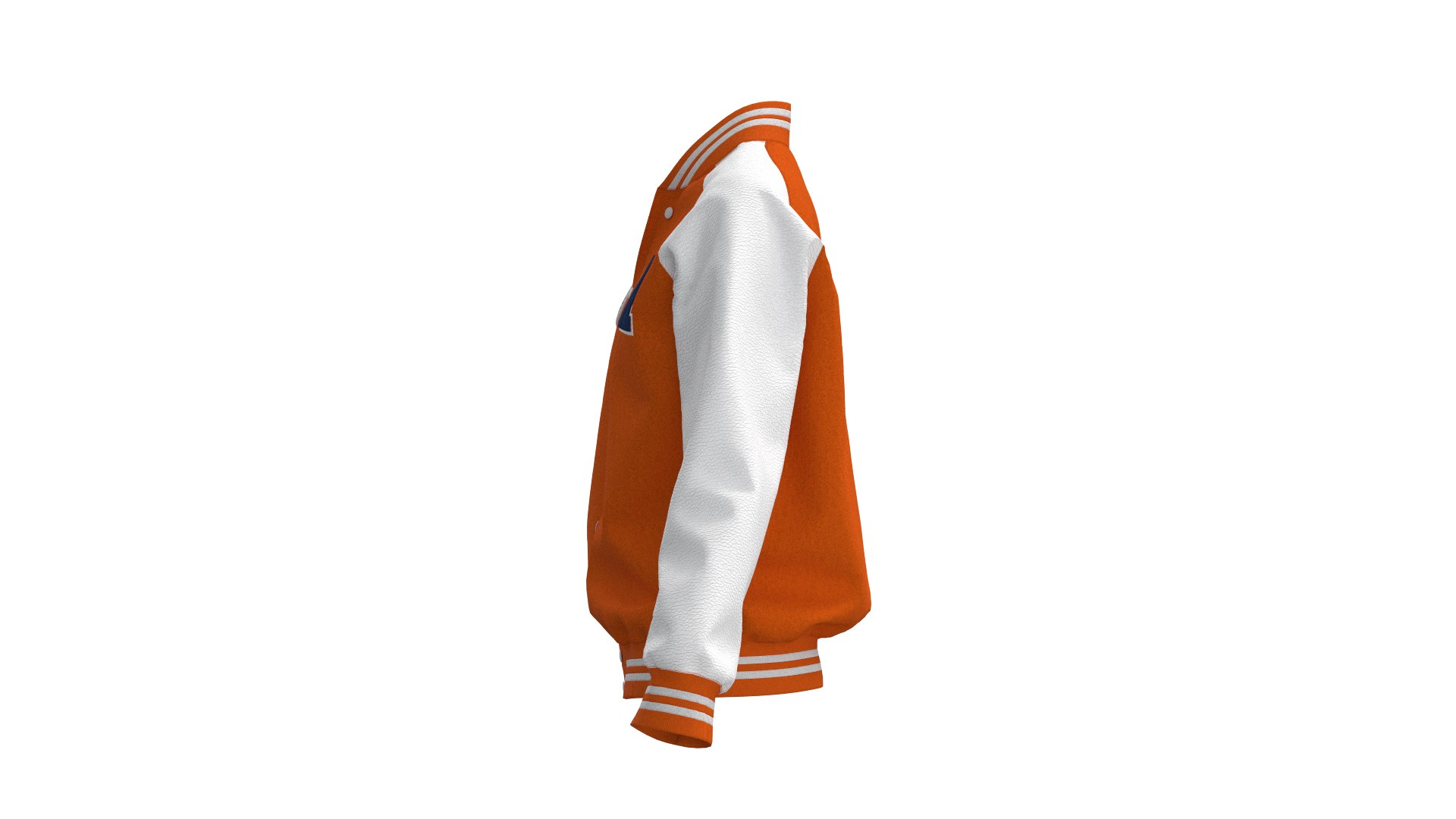 3D Female Raglan Varsity Jacket Model - TurboSquid 2152895
