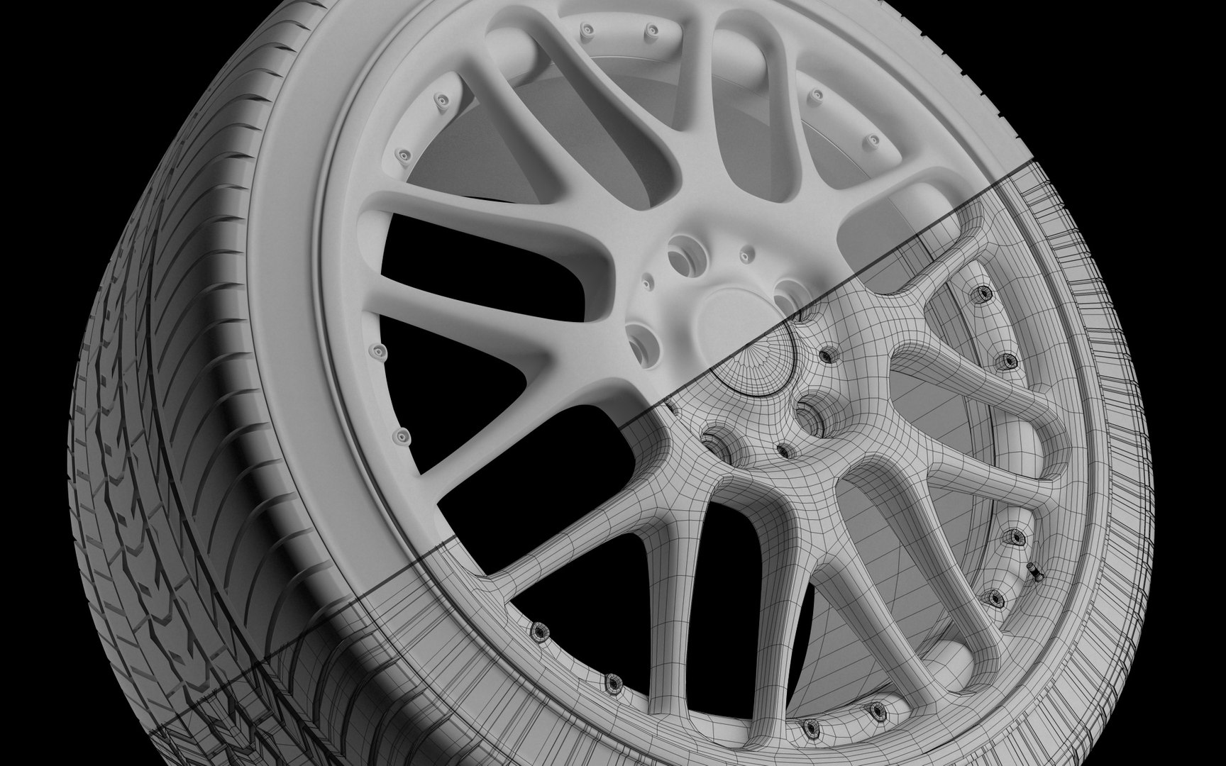 3d model wheels rims tires
