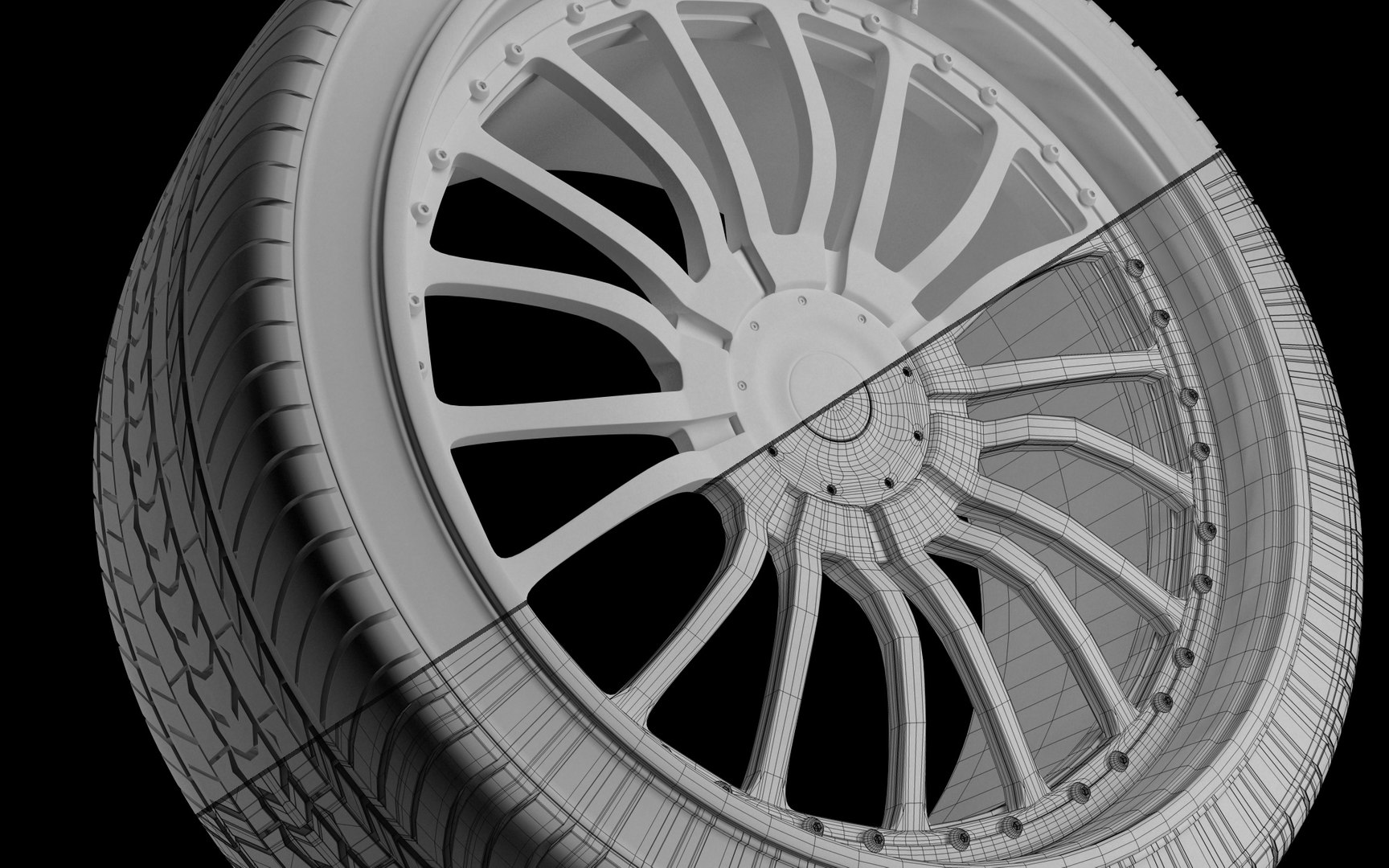 3d model wheels rims tires