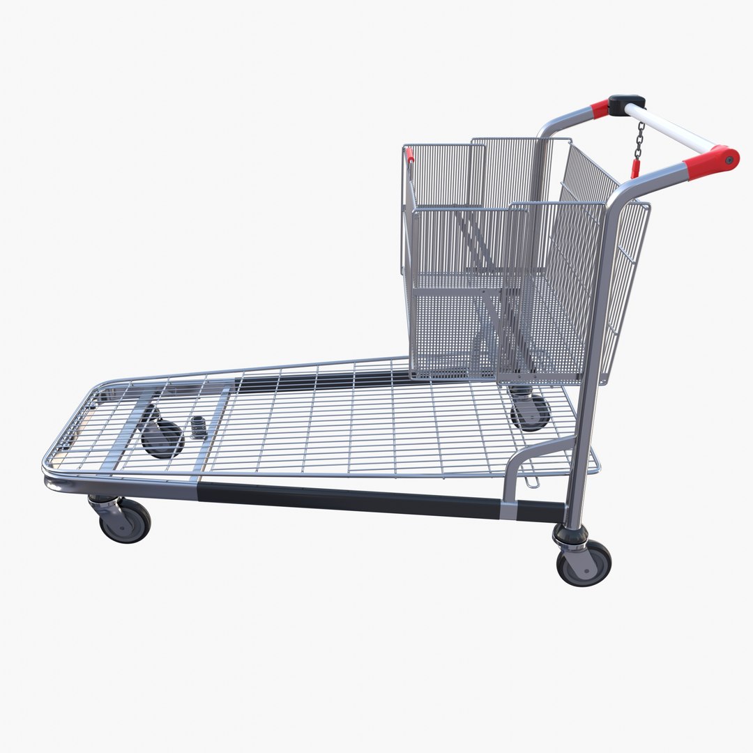 3D shopping car cart model - TurboSquid 1668472