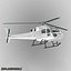 3d Eurocopter Generic White 355 Model