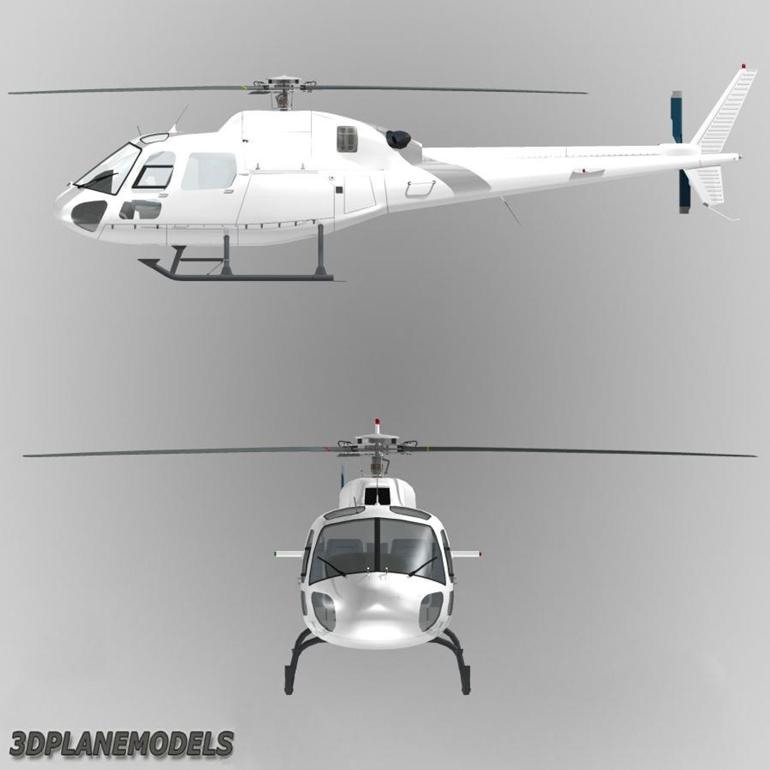 3d Eurocopter Generic White 355 Model