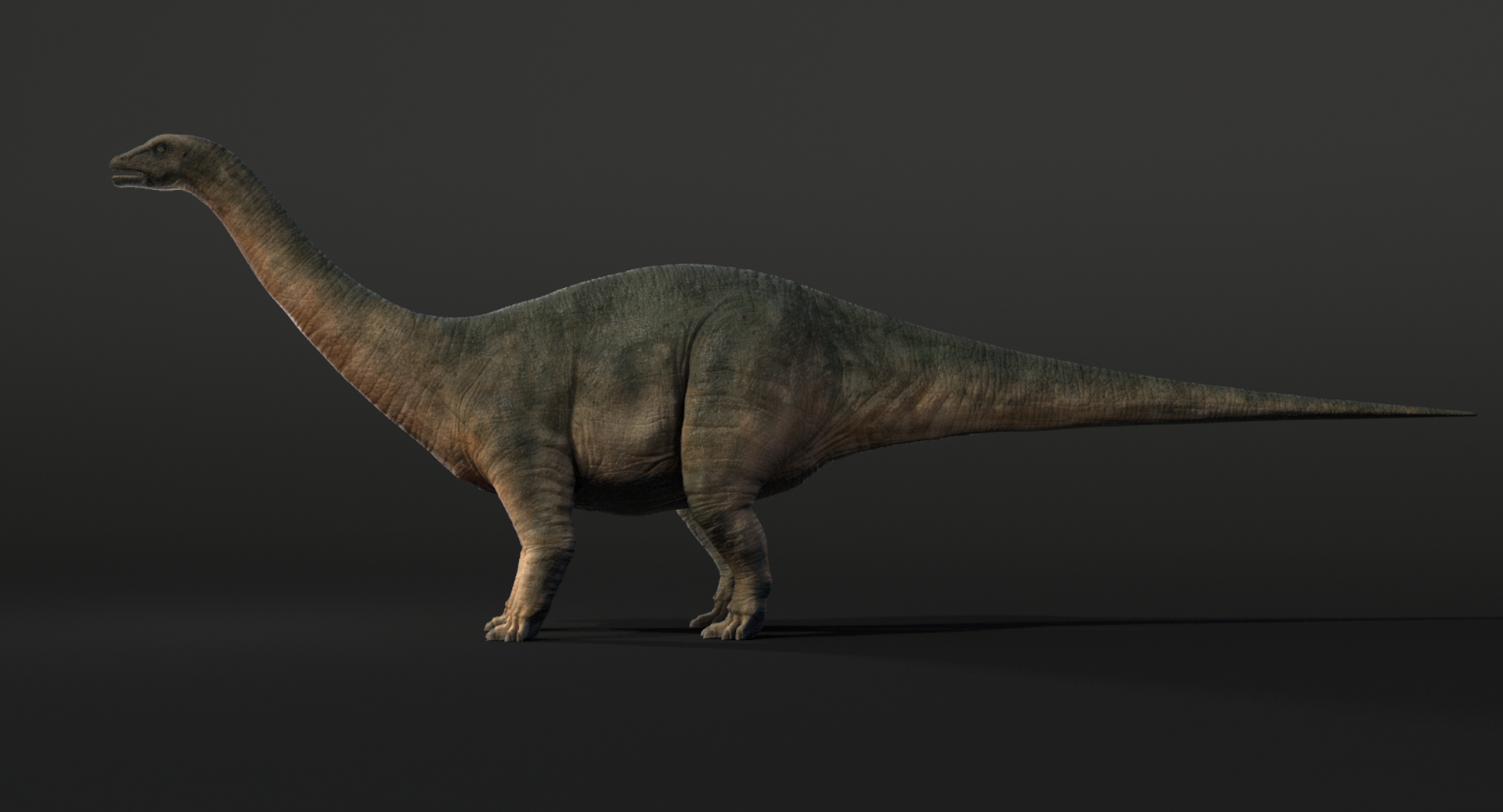 realistic brontosaurus obj