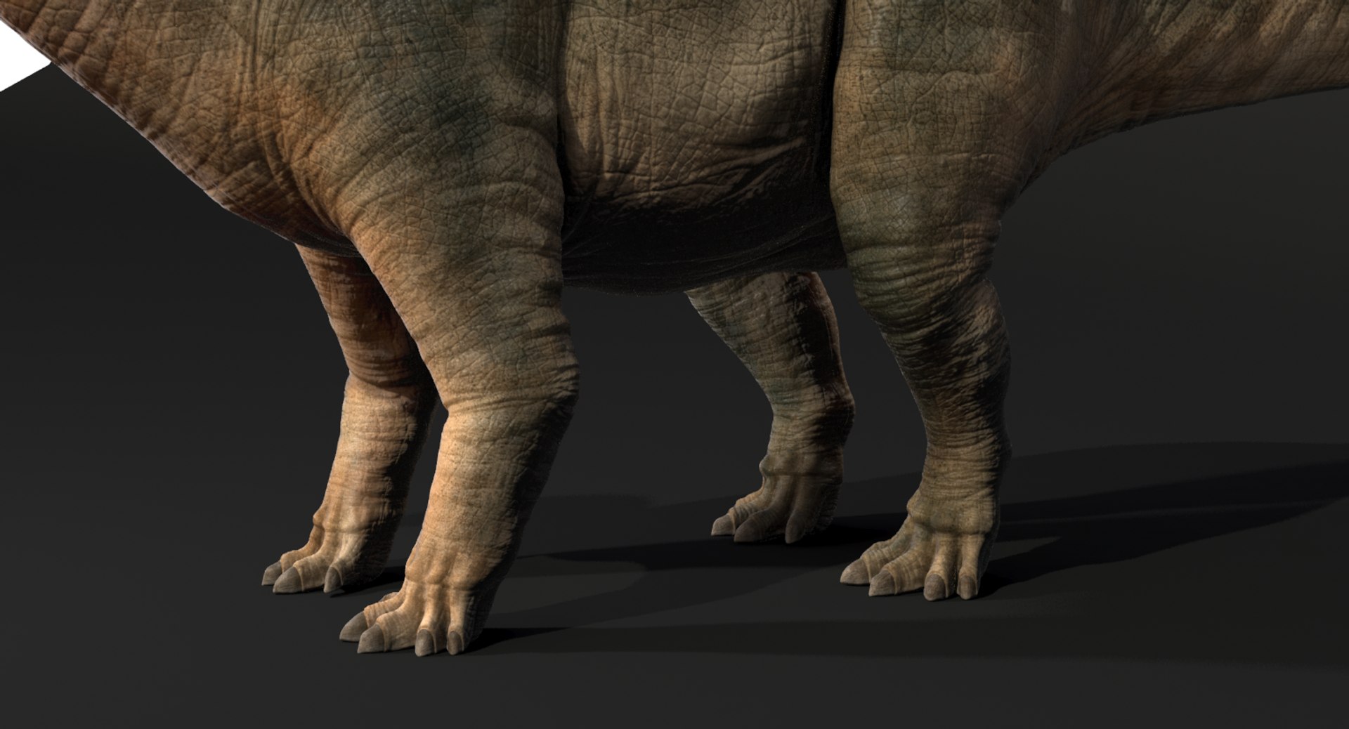 Realistic Brontosaurus Obj