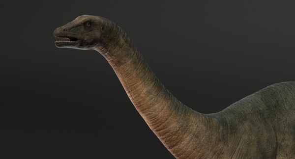 realistic brontosaurus obj