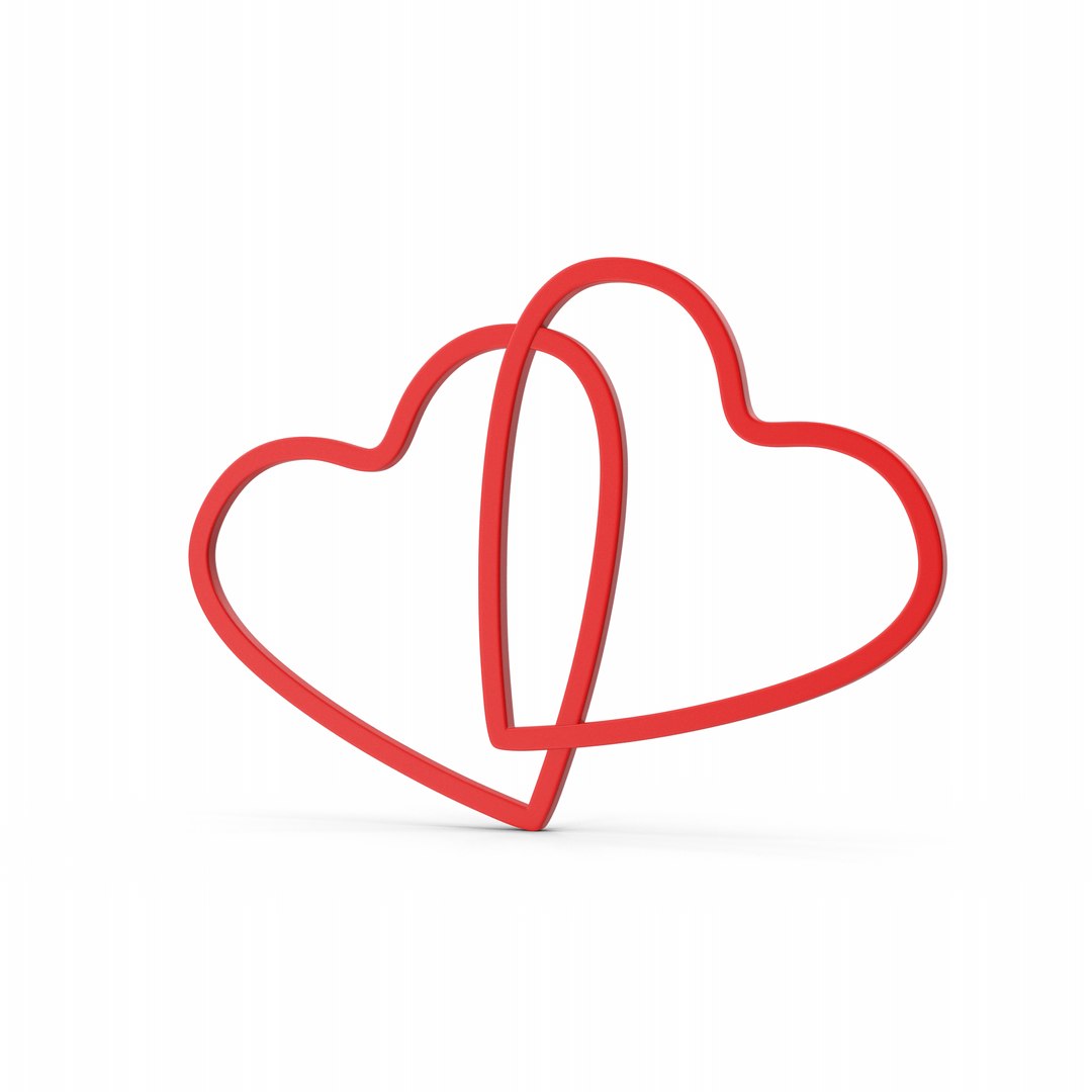 3D Red Heart Shapes Model - TurboSquid 2236983