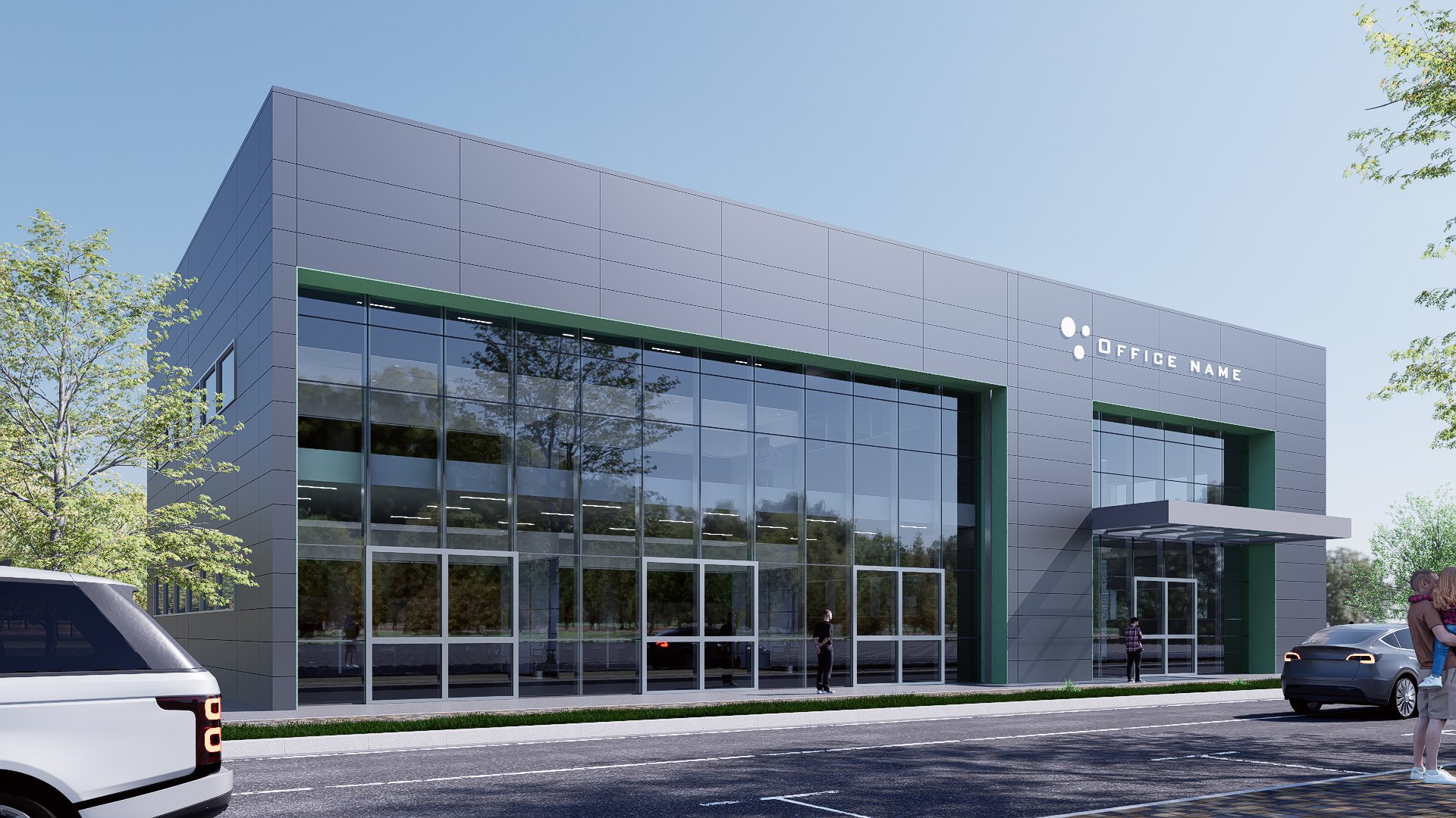 3D Commercial Building Model - TurboSquid 2349005