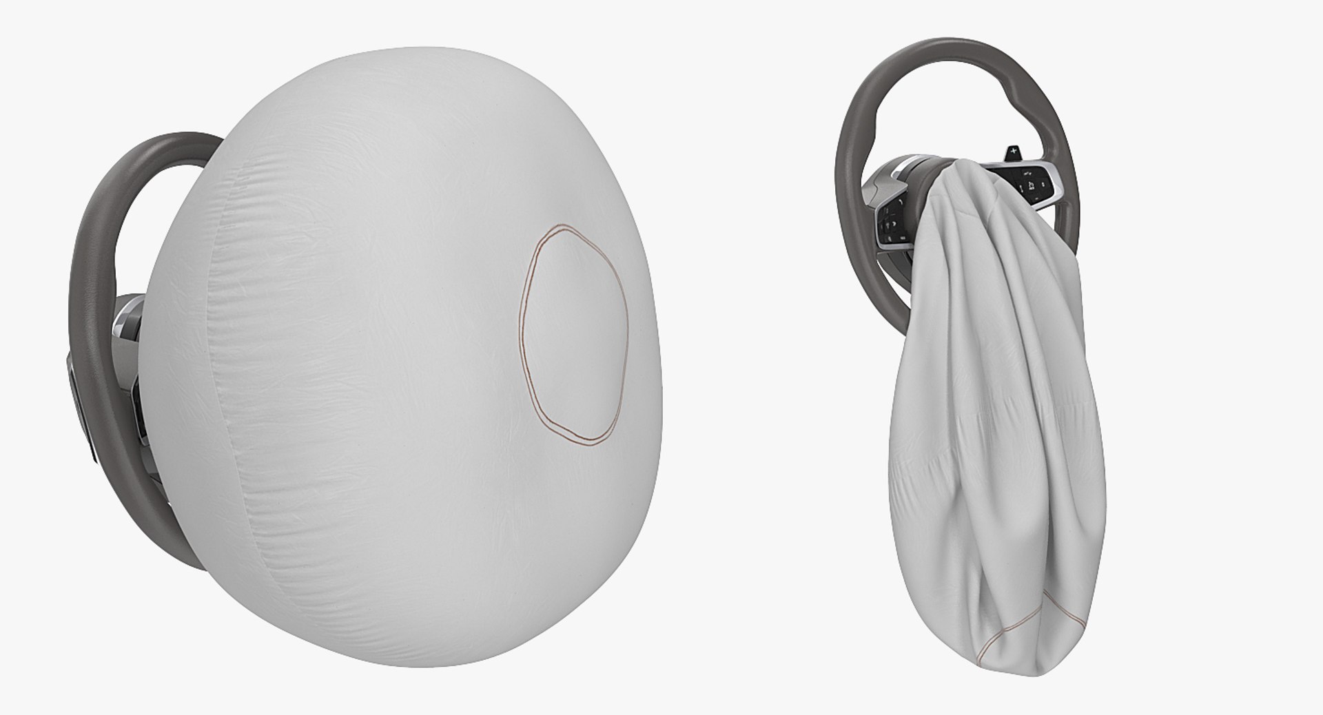 3D steering wheel airbag animation - TurboSquid 1492083