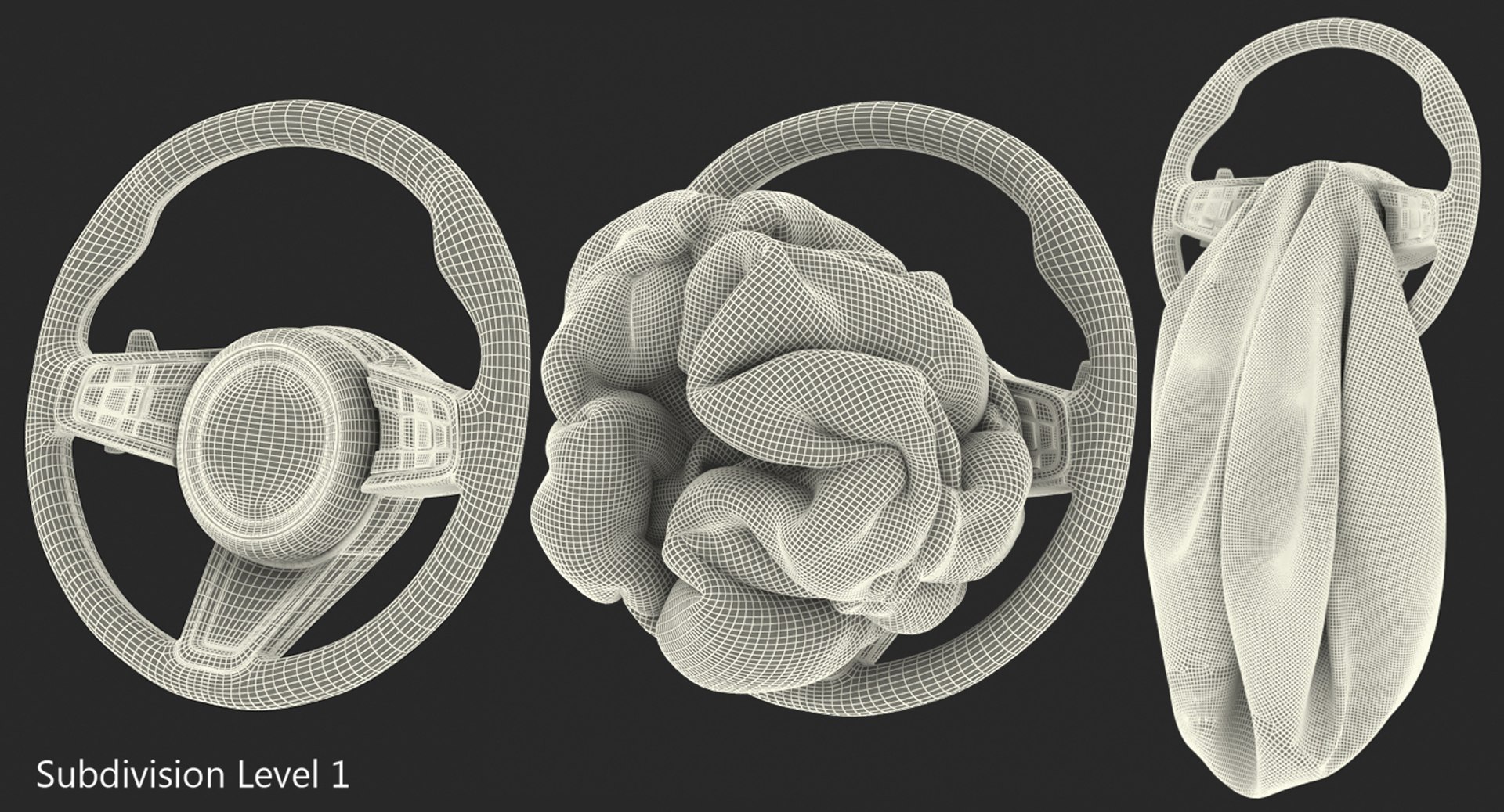 3D Steering Wheel Airbag Animation - TurboSquid 1492083