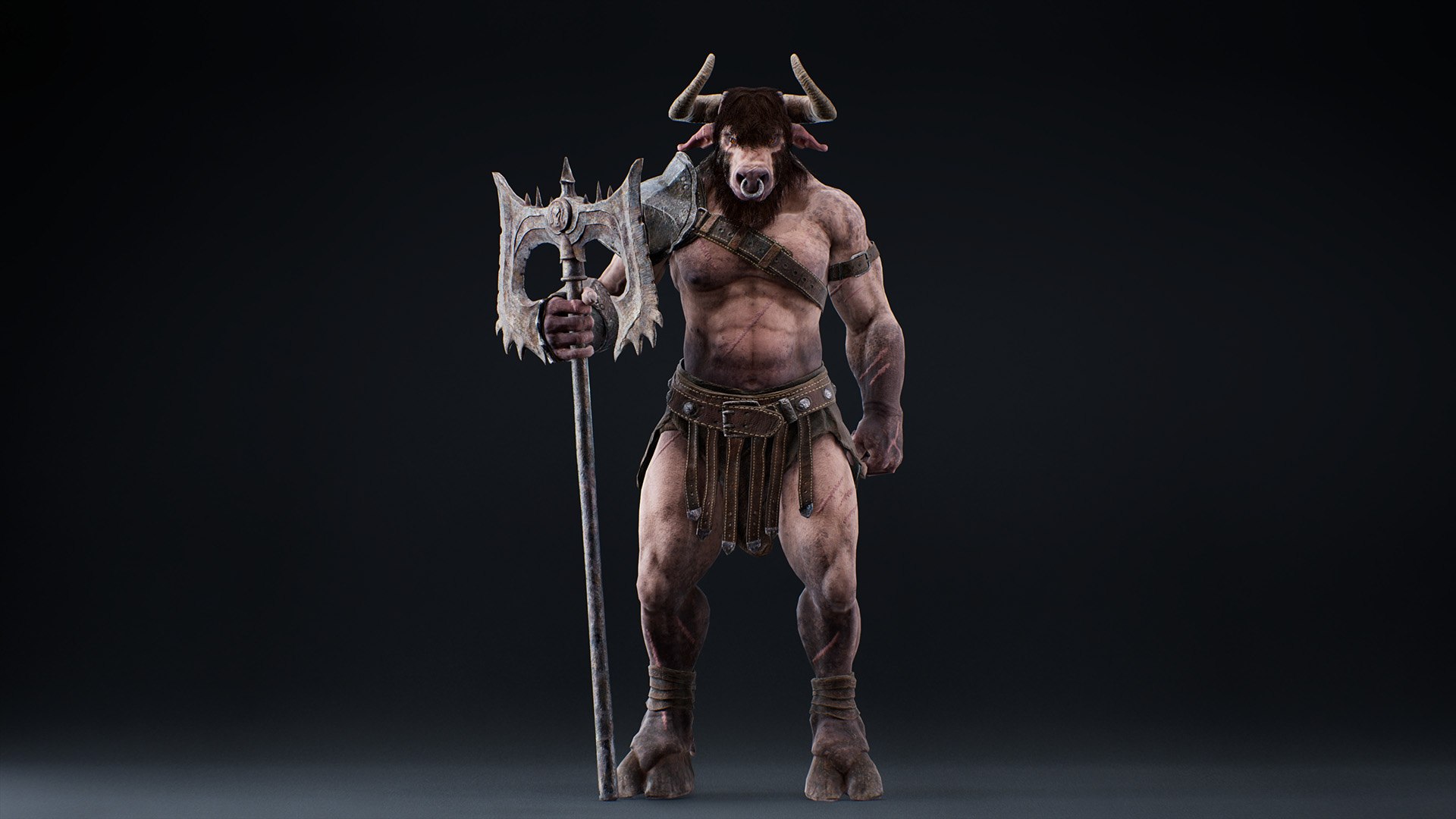 Armored Minotaur 3D model - TurboSquid 1796906