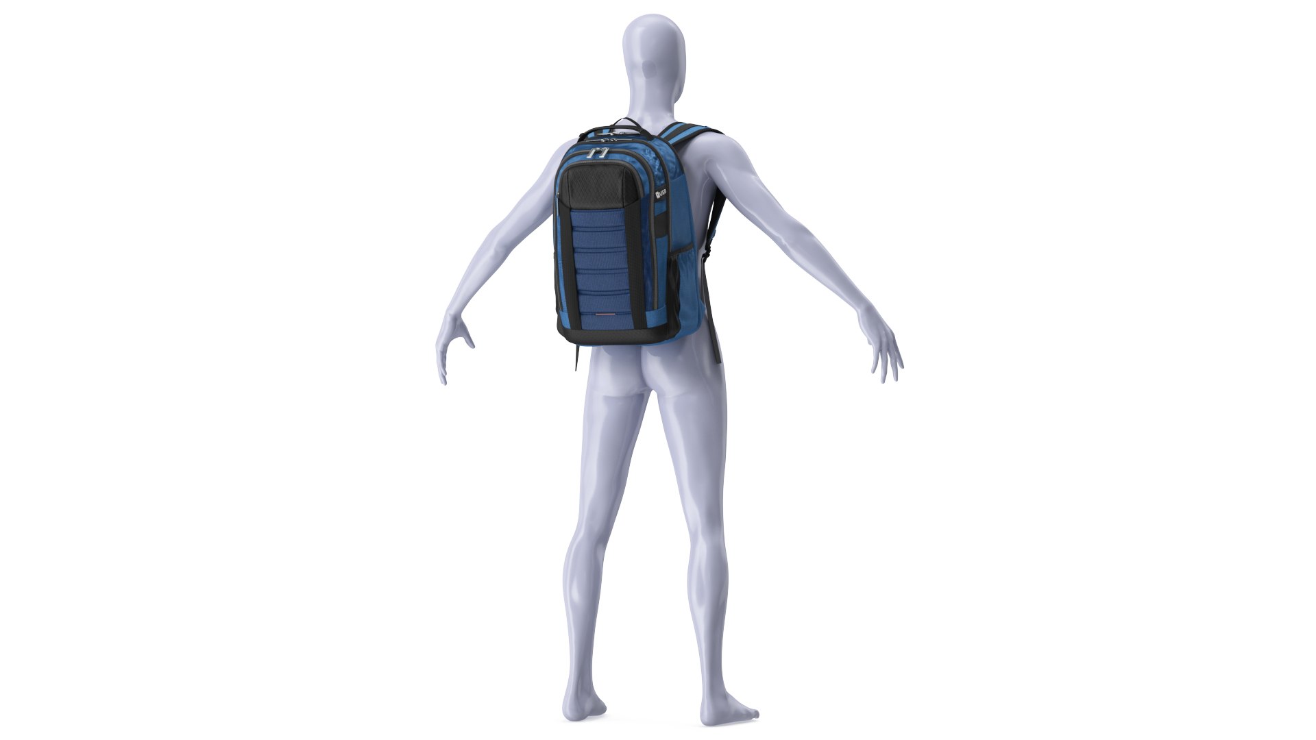 Travel Laptop Computer Backpack on Mannequin 3D model - TurboSquid 2113314